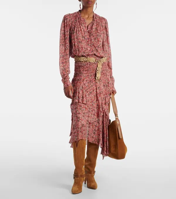 MARANT ETOILE Neolin Printed Silk Blouse