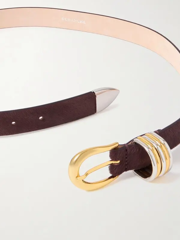 DEHANCHE Hollyhock Calf Hair Belt