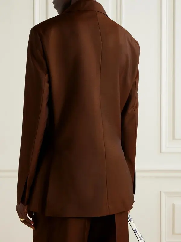 RÓHE Wool And Mohair-blend Double-breasted Blazer
