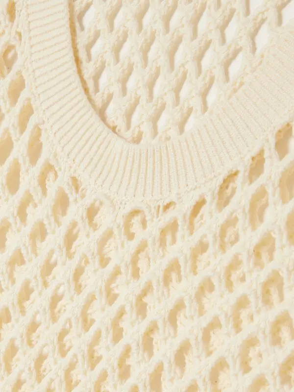 SIR. Illaria Crocheted Cotton Midi Dress