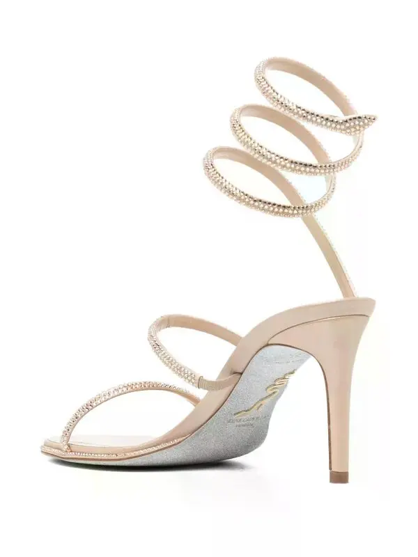 Rene Caovilla 100mm Embellished Spiral Sandals