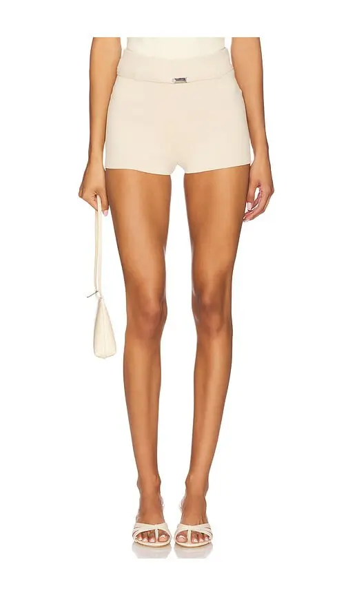 EAVES Danni Belted Short - Ivory