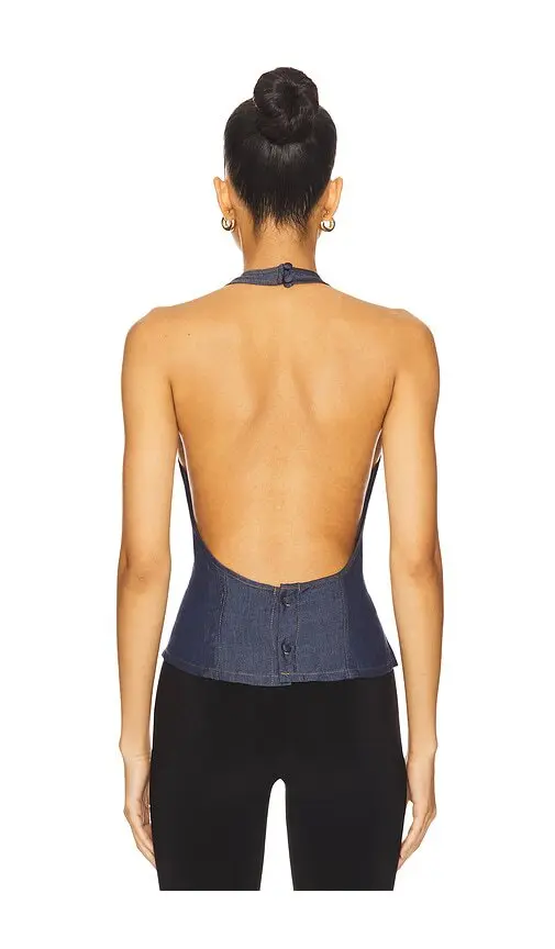 EB DENIM Iris Halterneck Tank Top