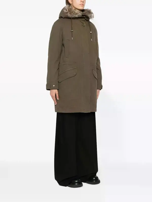 YVES SALOMON Shearling-trim Hooded Parka