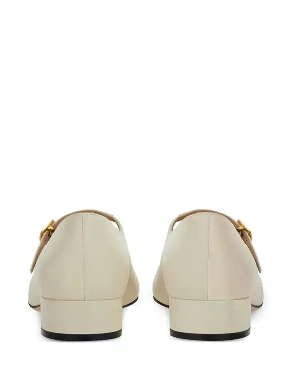 Bally 30mm Buckle-strap Leather Pumps - Neutrals