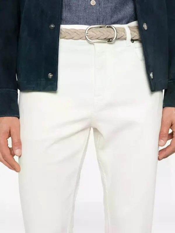 Eleventy Five-pocket Trousers - White