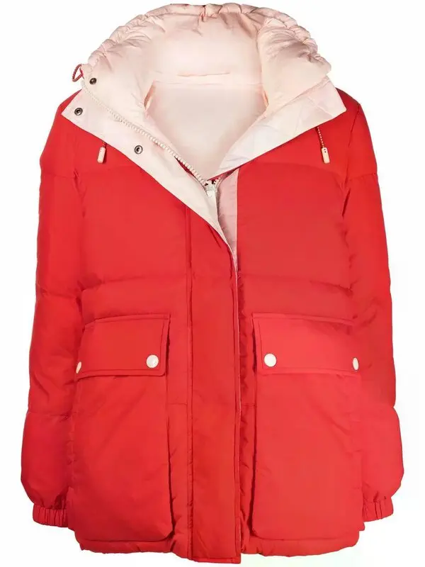 YVES SALOMON Logo-print Padded Coat
