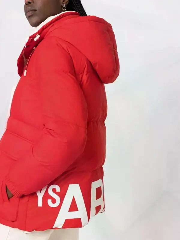 YVES SALOMON Logo-print Padded Coat