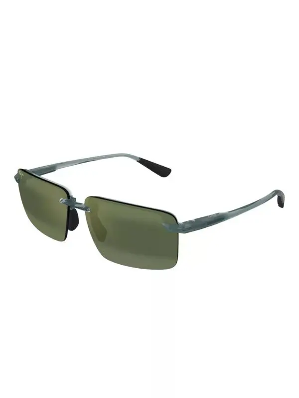 Maui Jim Laulima Rimless Square-frame Sunglasses - Green
