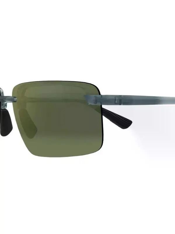 Maui Jim Laulima Rimless Square-frame Sunglasses - Green