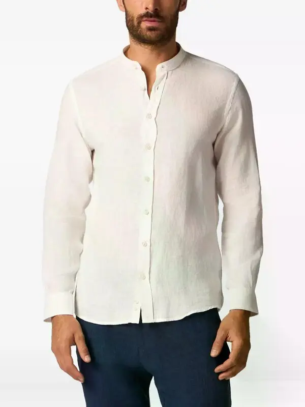 Brooks Brothers Stand-collar Linen Shirt
