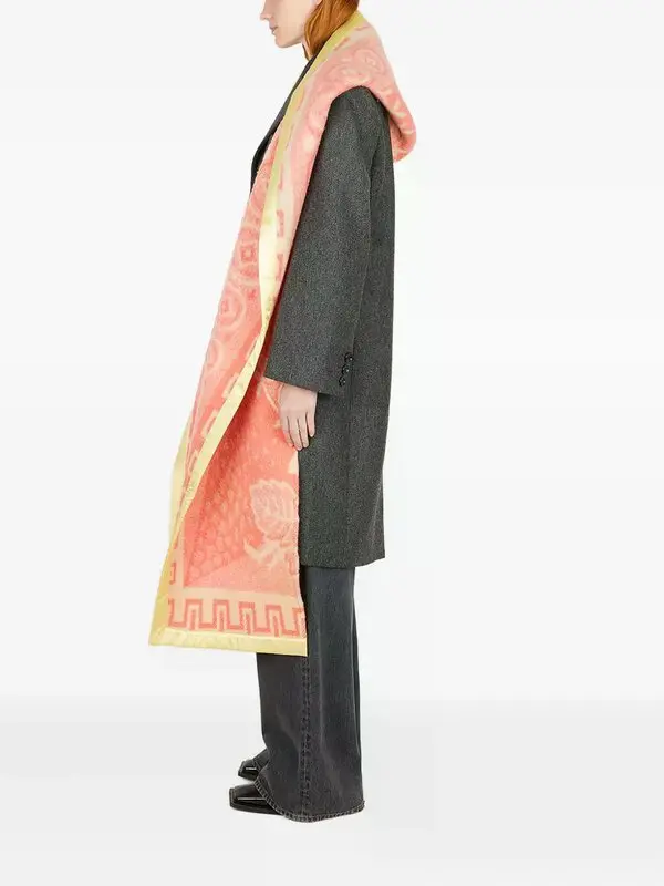 MERYLL ROGGE Detachable Scarf Wool Coat