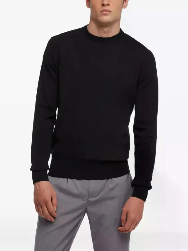 Brooks Brothers Crew Neck Long Sleeve Sweater - Black