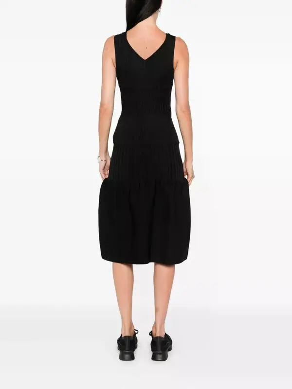 CFCL Ribbed V-neck Midi Dress