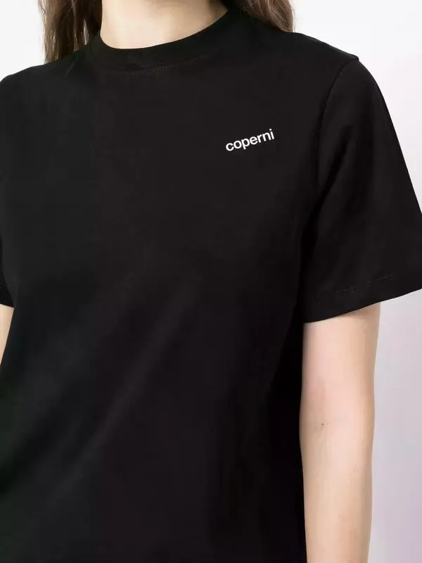 Coperni Logo-print Short-sleeve T-shirt - Black