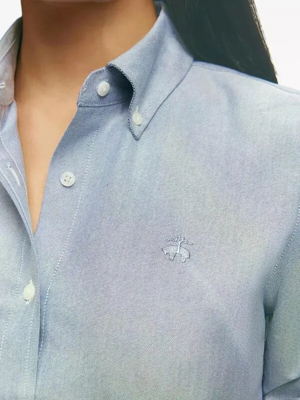 Brooks Brothers Embroidered Logo Oxford Shirt