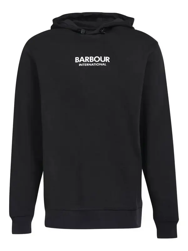 Barbour Embroidered Logo Hoodie - Black