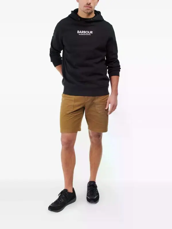 Barbour Embroidered Logo Hoodie - Black