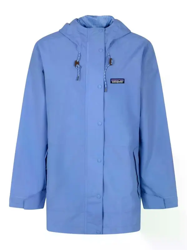 Patagonia Hooded Button-fastening Jacket - Blue