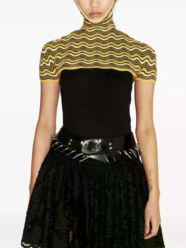 ISA BOULDER Knit Wave Top