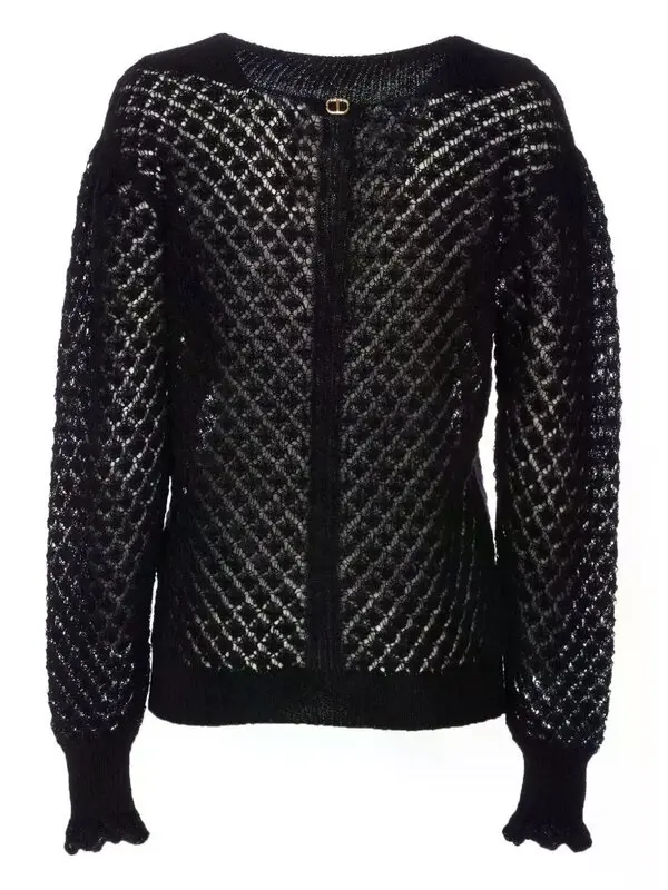 TWINSET Boat Neck Knitted Pullover