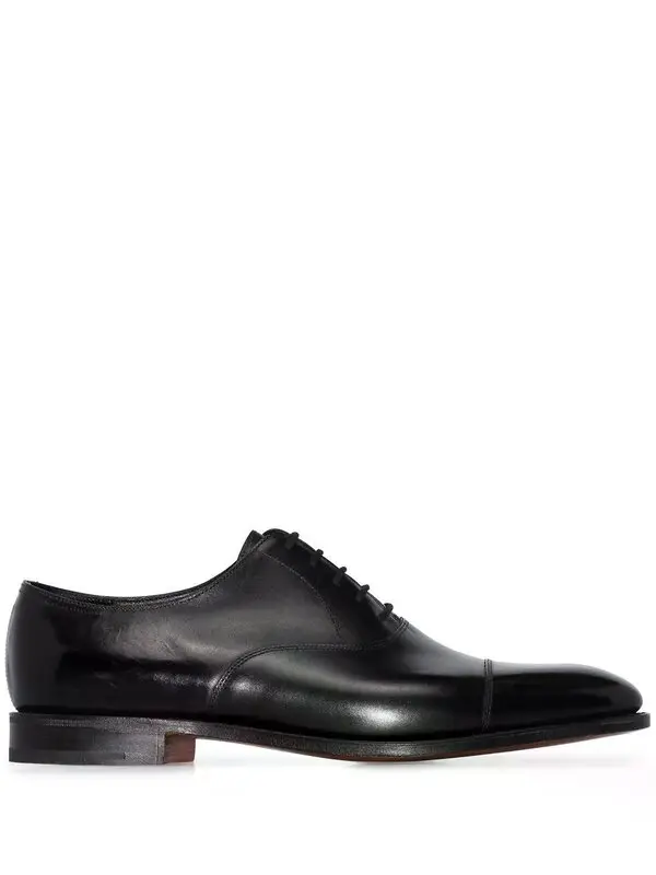 John Lobb City Ii Leather Oxford Shoes - Black