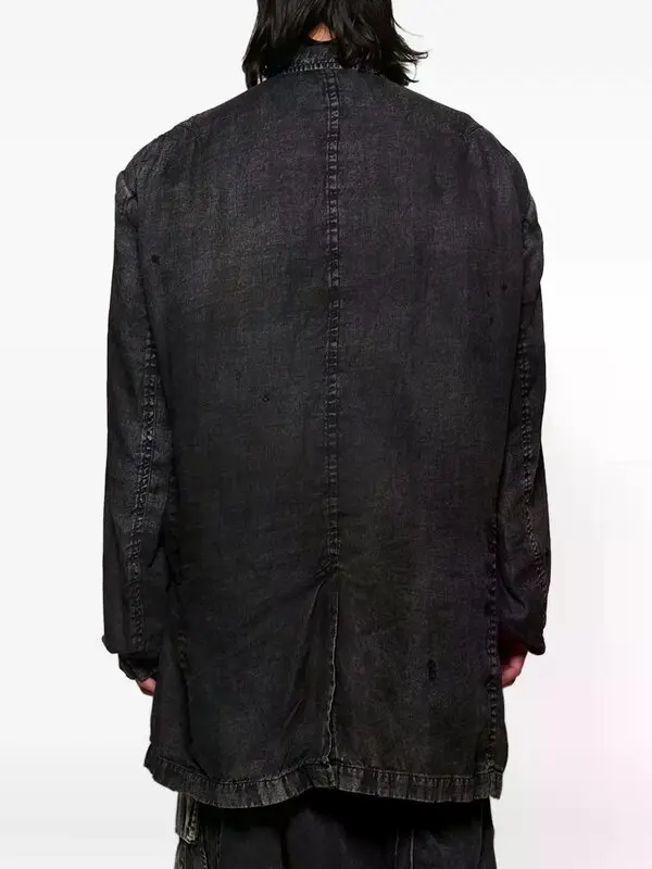 Mihara Yasuhiro Single-breasted Linen Blazer