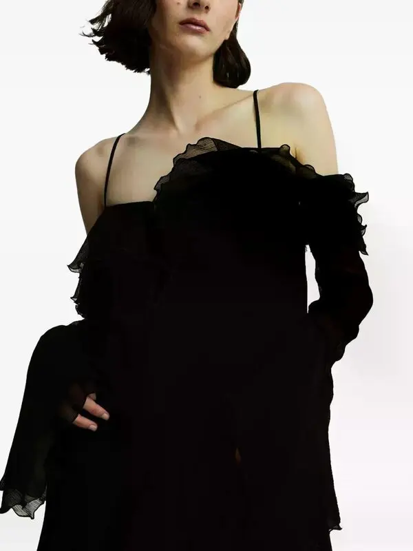 CELESTE Ruffled Off-shoulder Mini Dress