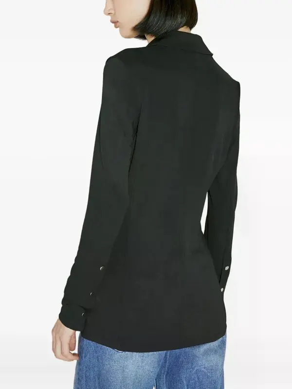 Rabanne V-neck Shirt With Press-stud Fastening
