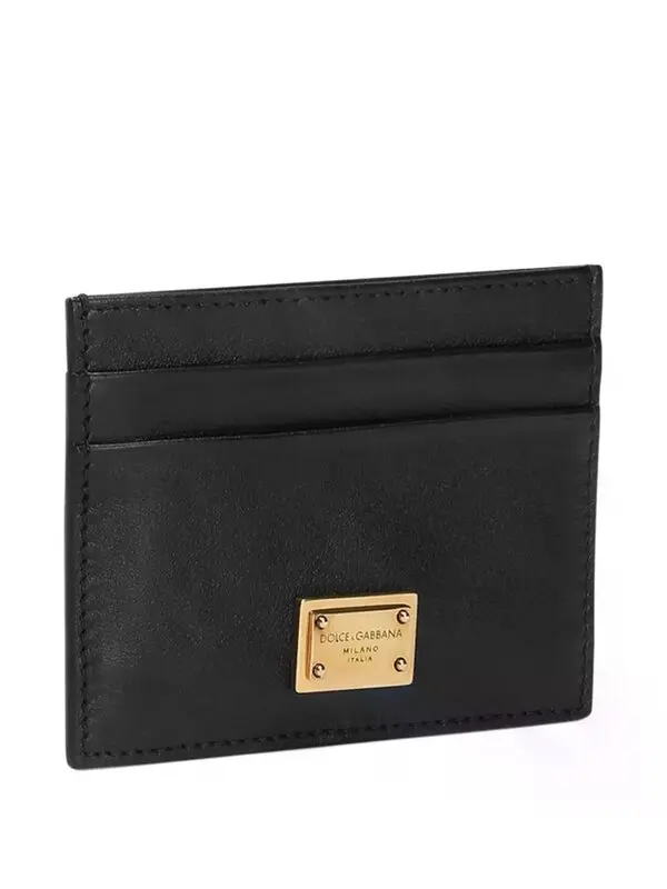Dolce & Gabbana Leather Cardholder - Black