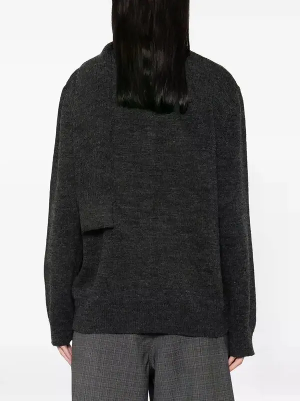 MAISON MARGIELA Buttoned Tie-neck Cardigan