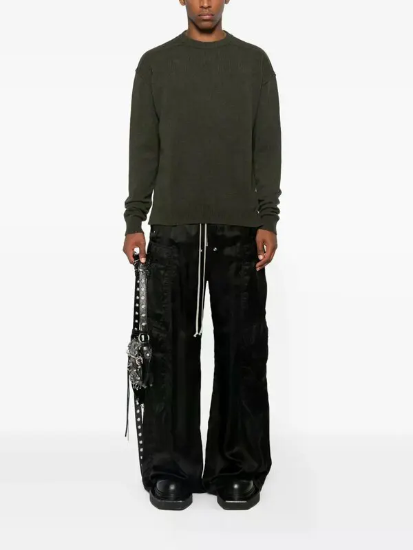 Rick Owens Round Neck Long Sleeve Sweater