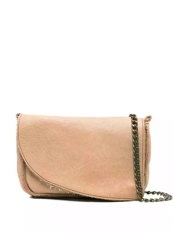 MIALUIS Frayed-edge Chain-strap Cross Body Bag - Brown