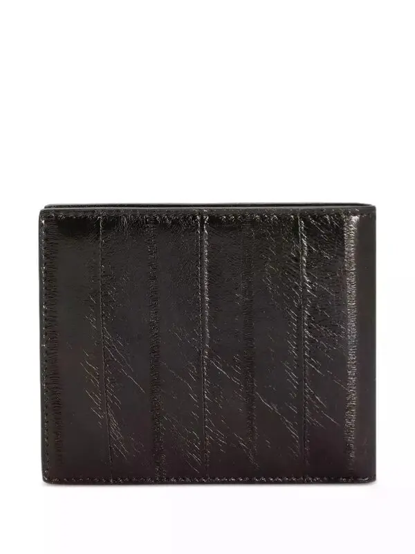 Dolce & Gabbana Eel Skin Leather Bifold Wallet