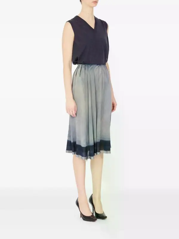 MAISON MARGIELA Printed Midi Skirt - Blue