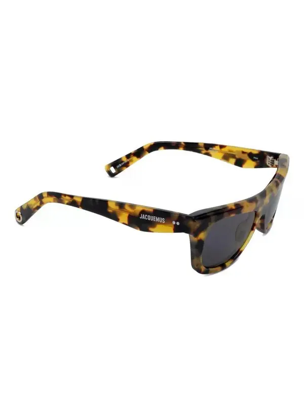 Jacquemus Tortoiseshell Geometric Sunglasses - Brown