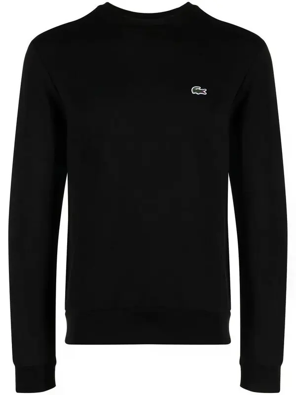 Lacoste Logo-appliqué Sweatshirt - Black