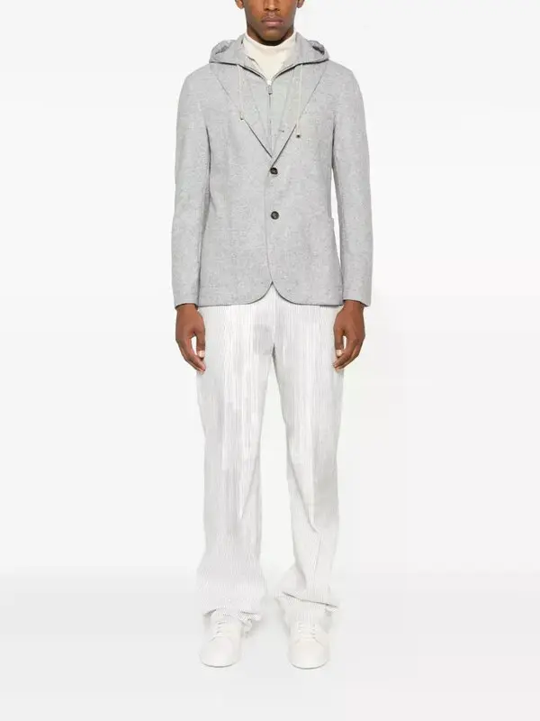 Eleventy Hooded Wool Blazer