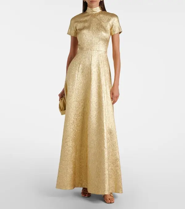 EMILIA WICKSTEAD Malinda Metallic Cloqué Gown
