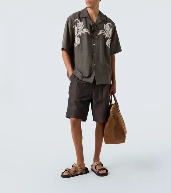 Commas Embroidered Shirt - Grey