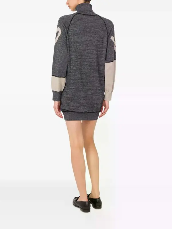 Moschino Knitted Roll-neck Dress