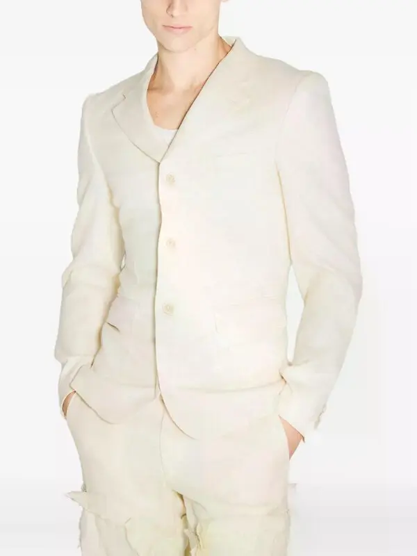 Comme Des Garçons Button-fastening Notched-lapel Blazer
