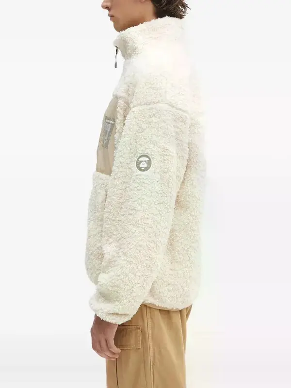AAPE BY *A BATHING APE Fleece Panelled Zip Jacket