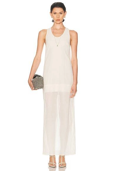 TOTEME Crinkled Scoop Dress - Ecru