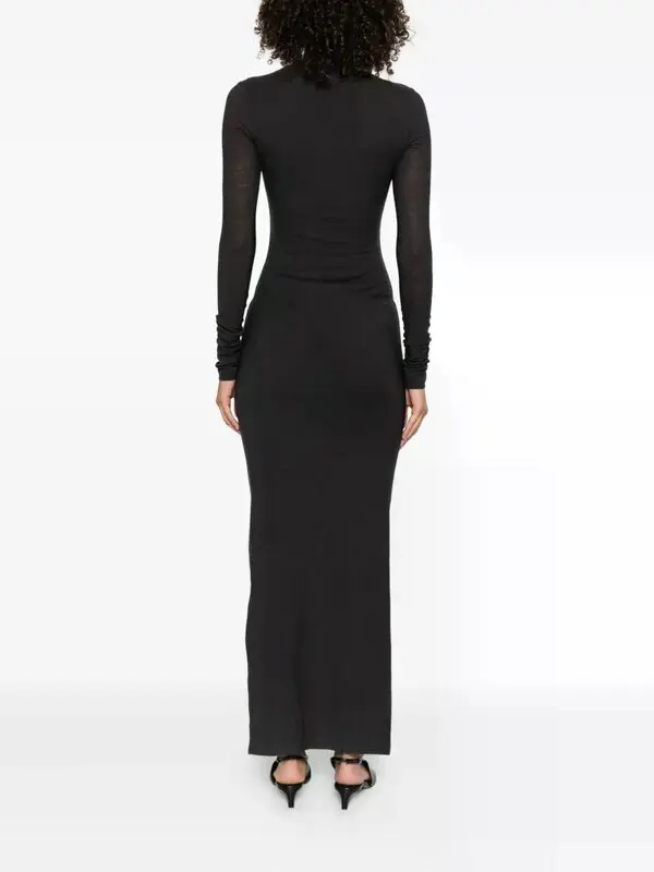Nanushka Cowl Neck Side Split Maxi Dress