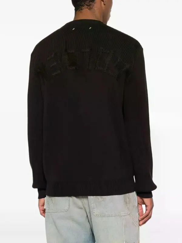 GOLDEN GOOSE Ribbed Crew-neck Sweater - Brown
