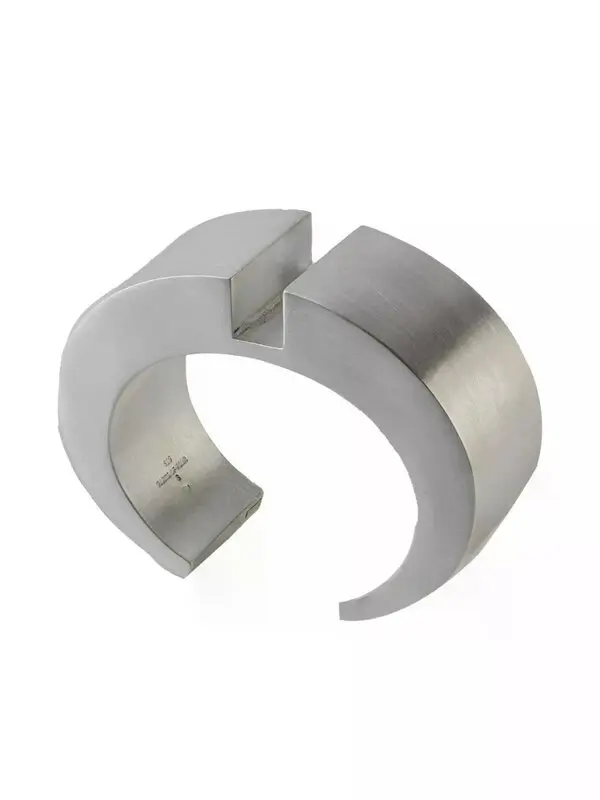 PARTS OF FOUR Sterling Crescent Rift Bracelet - Silver