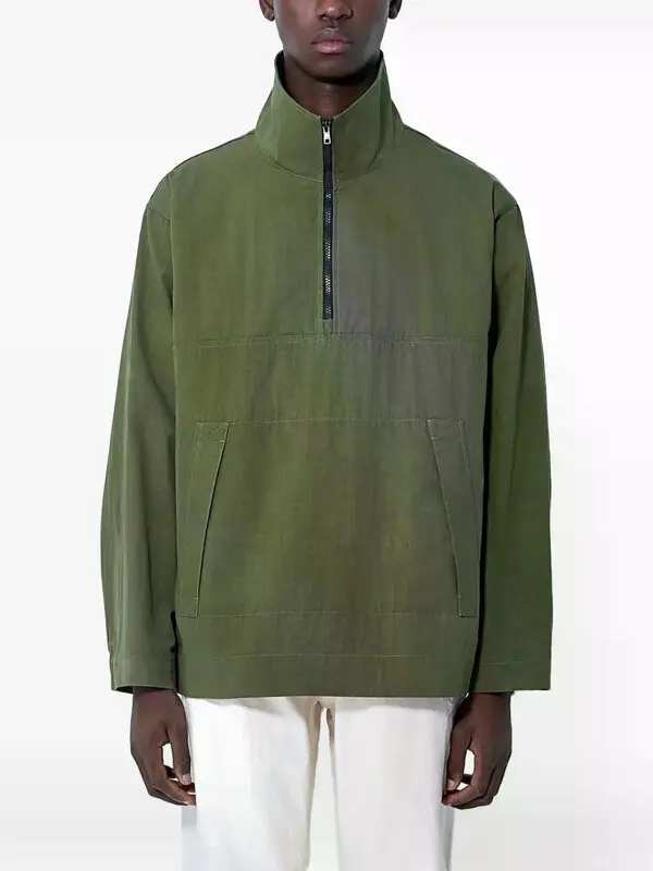 MARGARET HOWELL Stand-collar Half-zip Jacket