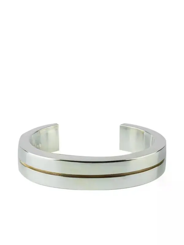 PARTS OF FOUR Sterling Crescent Crevice Bracelet - Silver