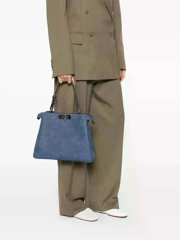 Fendi Medium Peekaboo Soft Top-handle Bag - Blue
